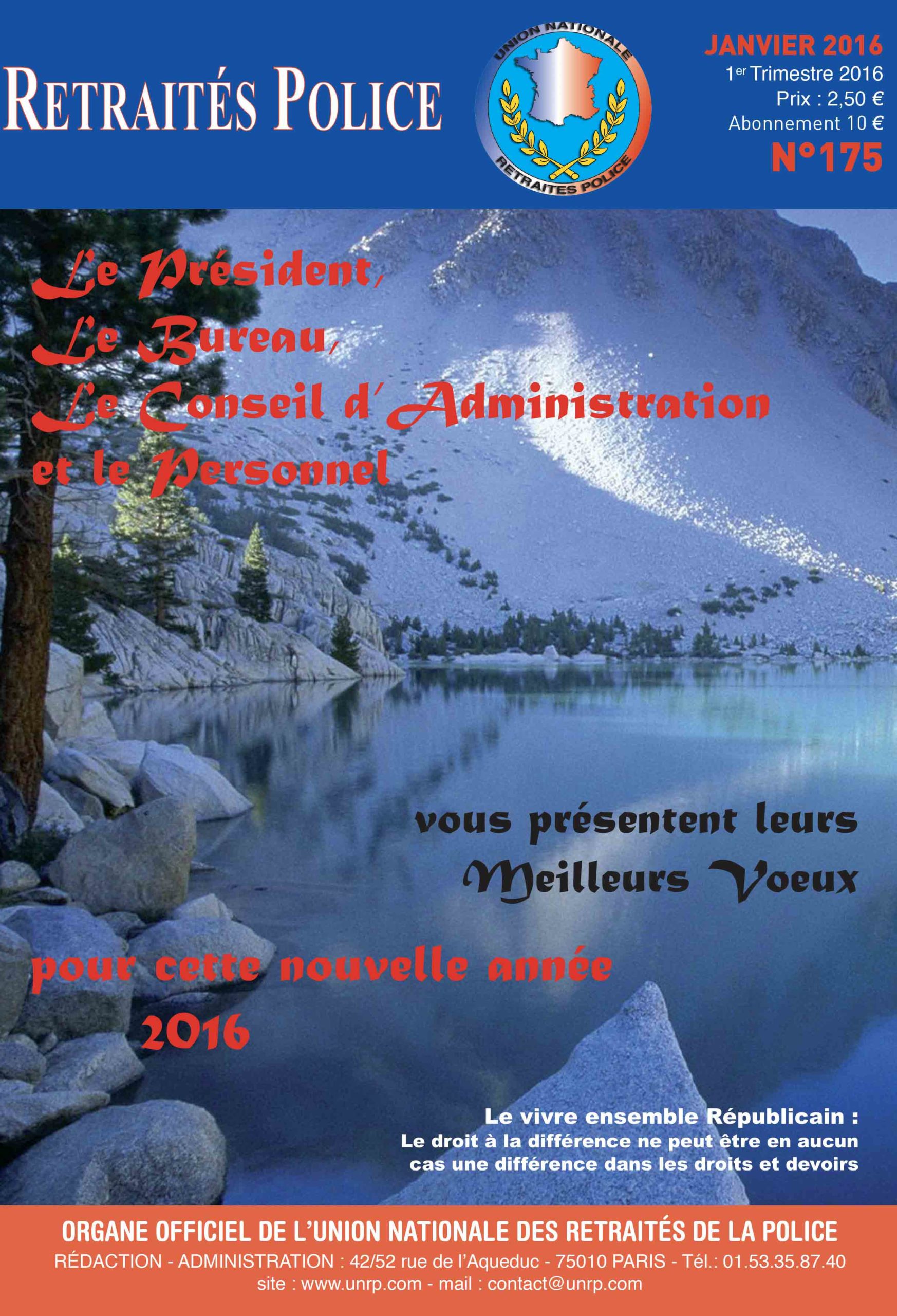 N°175 - Janvier 2016 - UNRP